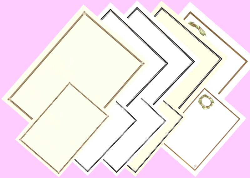Sample kit: A4 and A5 certificate - white and gold
